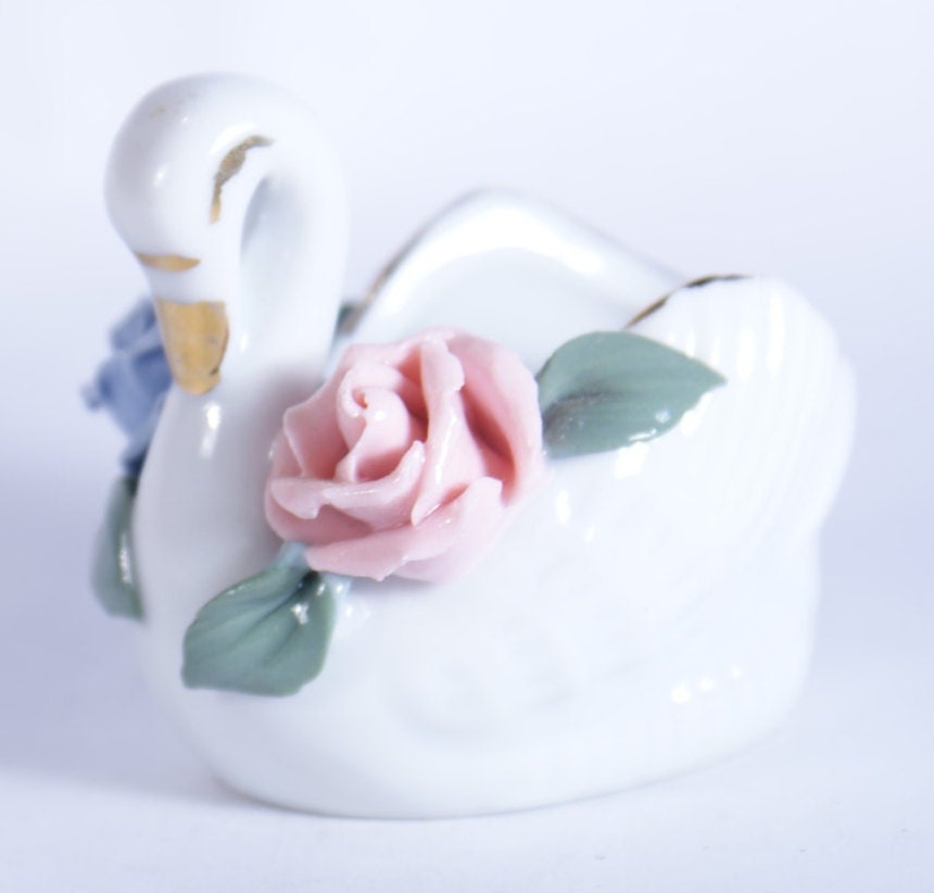 Classic Small Ceramic Swan Toothpick Holder ca. 198's - Etsy