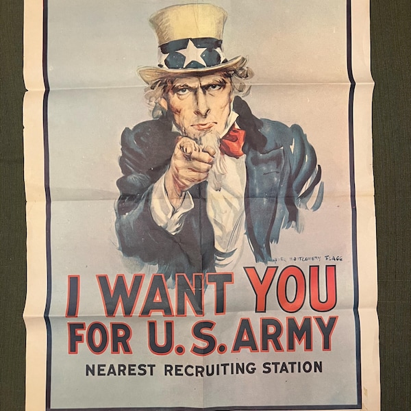 Original Uncle Sam Poster - Etsy