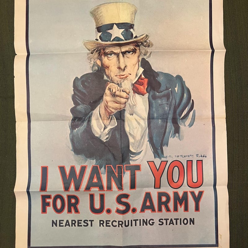 Original Uncle Sam Poster - Etsy