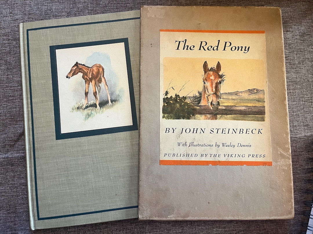 The Red Pony by John Steinbeck 1945 Edition, Illustrations by Wesley ...