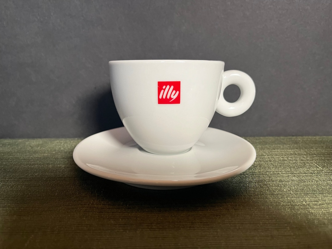 Vintage Illy Ipa Cappuccino Expresso Cup and Saucer - Red Logo - Heavy ...