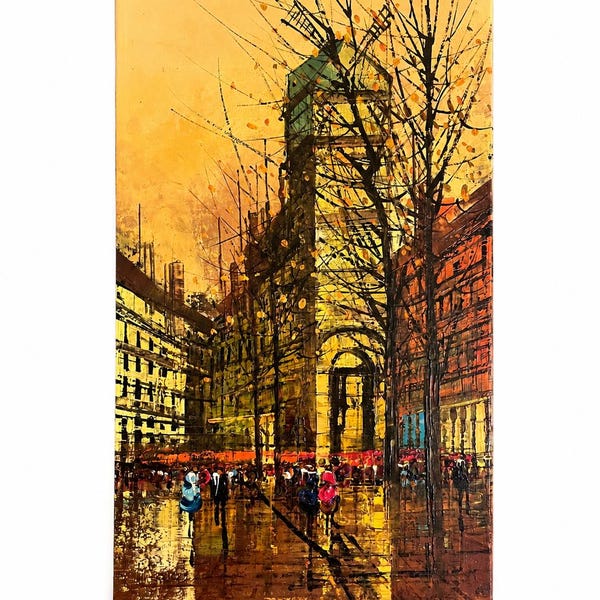 Mcm Impasto Painting - Etsy