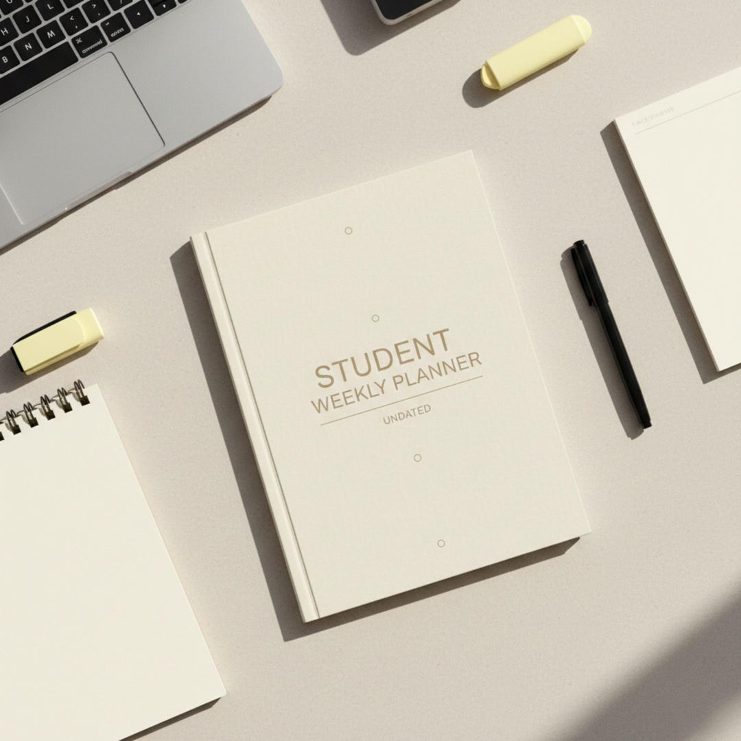 Undated Student Weekly Planner Printable - Etsy
