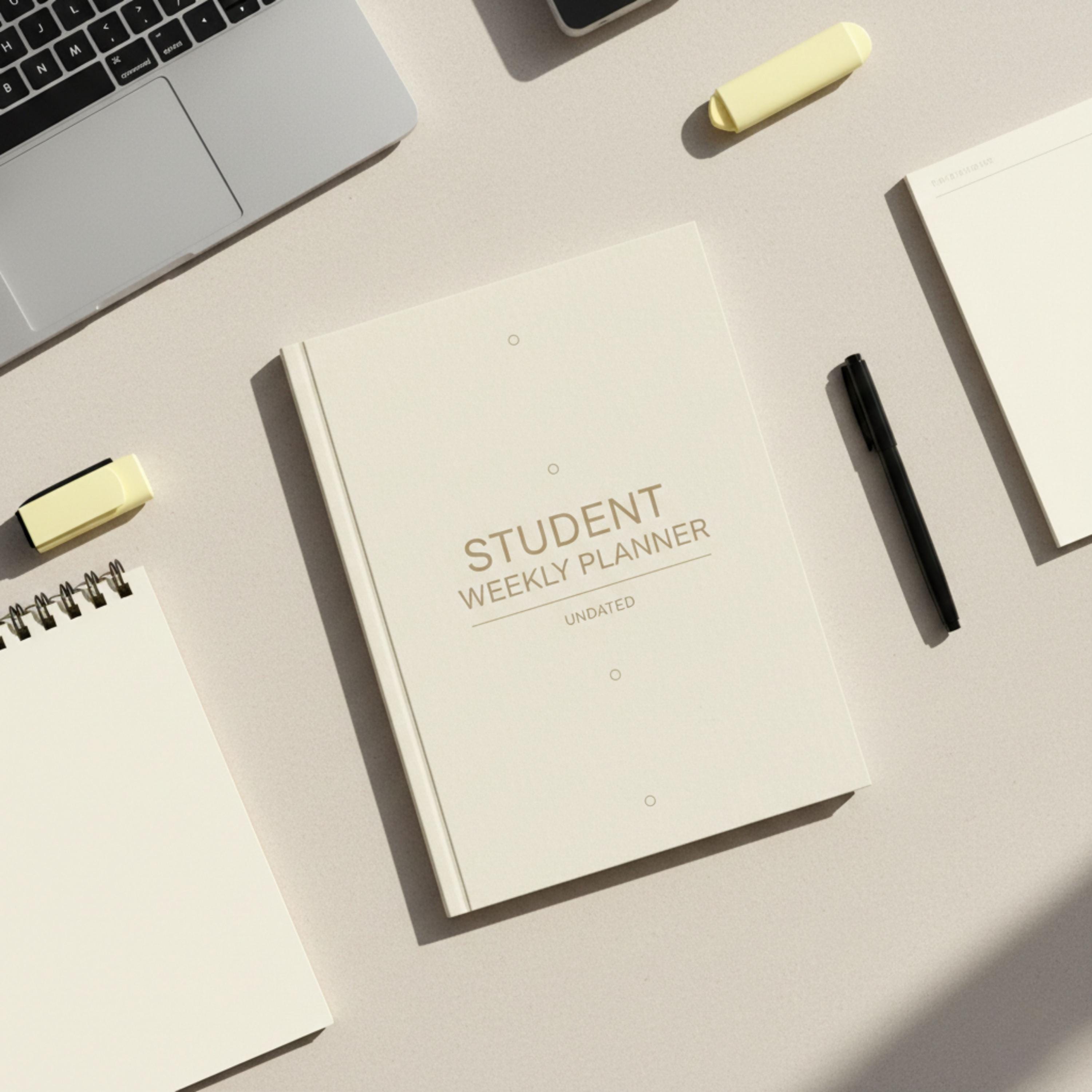 Undated Student Weekly Planner Printable - Etsy