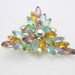 Vintage JULIANA D&E Pastel Rhinestone Large Aurora Borealis Brooch - Etsy