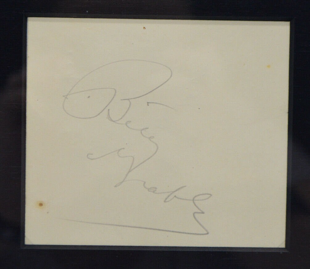 Betty Grable Pin up Picture Cut Signature Signed Matted & Framed Photo ...