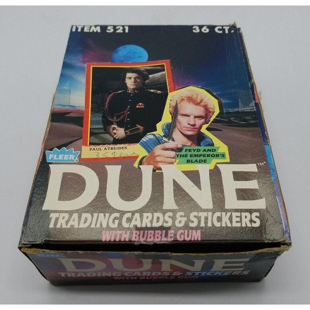 1984 Fleer DUNE Trading Cards & Stickers Wax Box 36 Packs New Old Stock ...