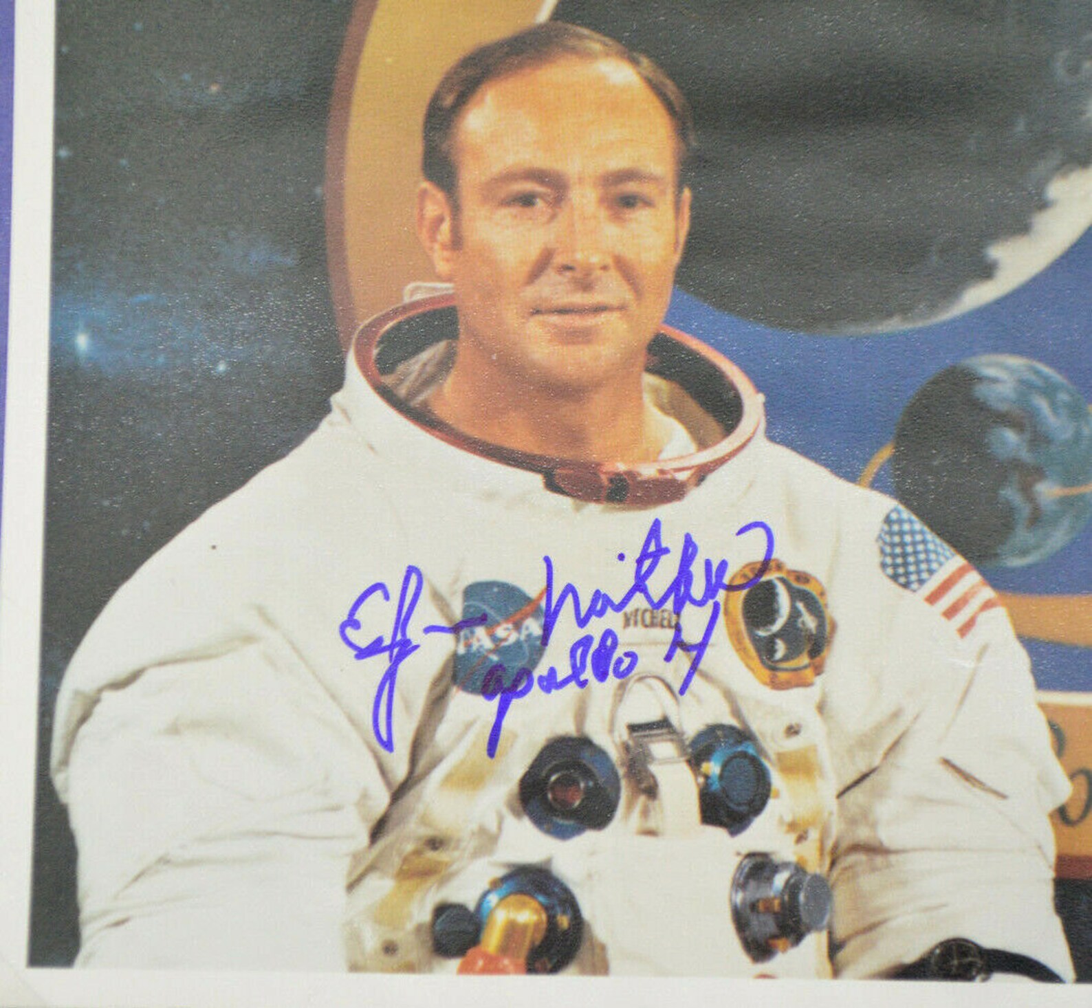 Edgar D. Mitchell Apollo 14 NASA Astronaut Moon Walker Signed 8x10 ...