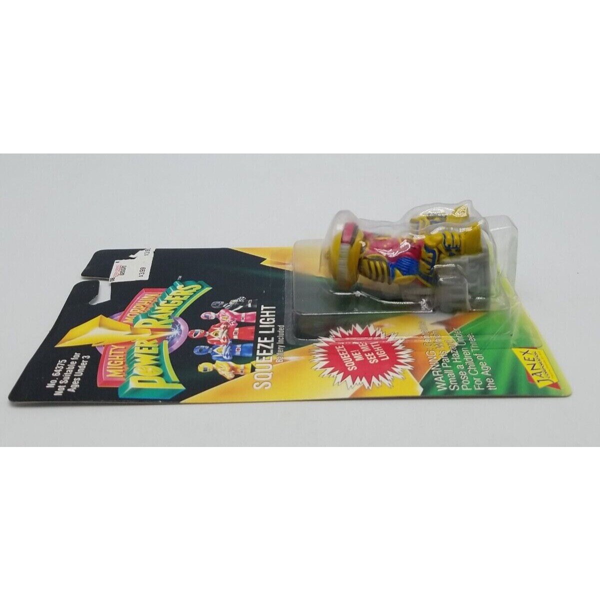 Mighty Morphin Power Rangers ALPHA Squeeze Light 1994 Janex New on Card ...