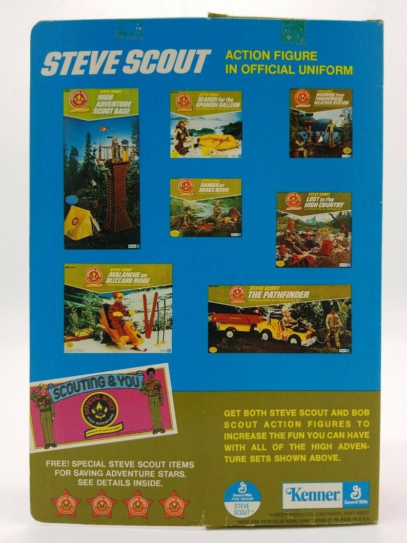 Kenner Steve Scout 1974 Boy Scouts 9" Doll Brand New in Box Very Clean ...