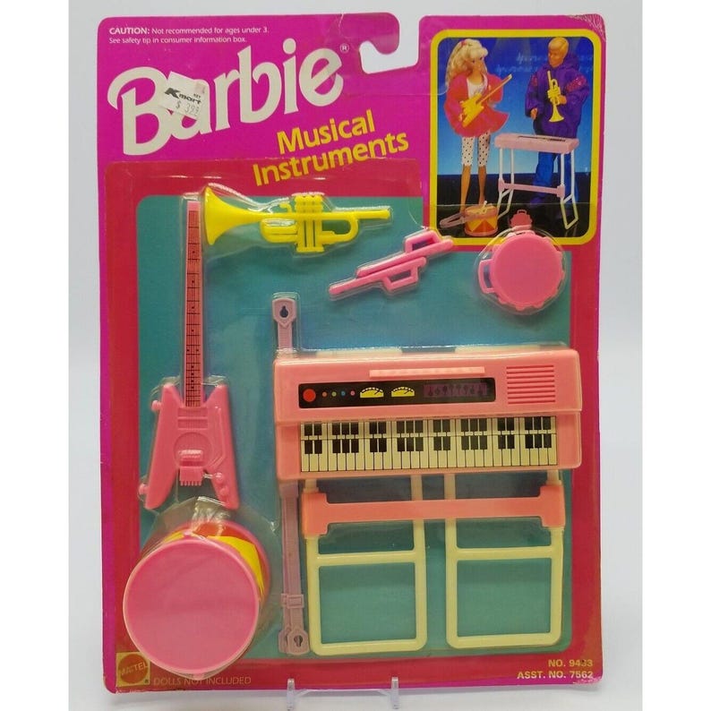 Mattel Barbie 1992 Vintage Barbie Musical Instruments Sealed #7562 - Etsy