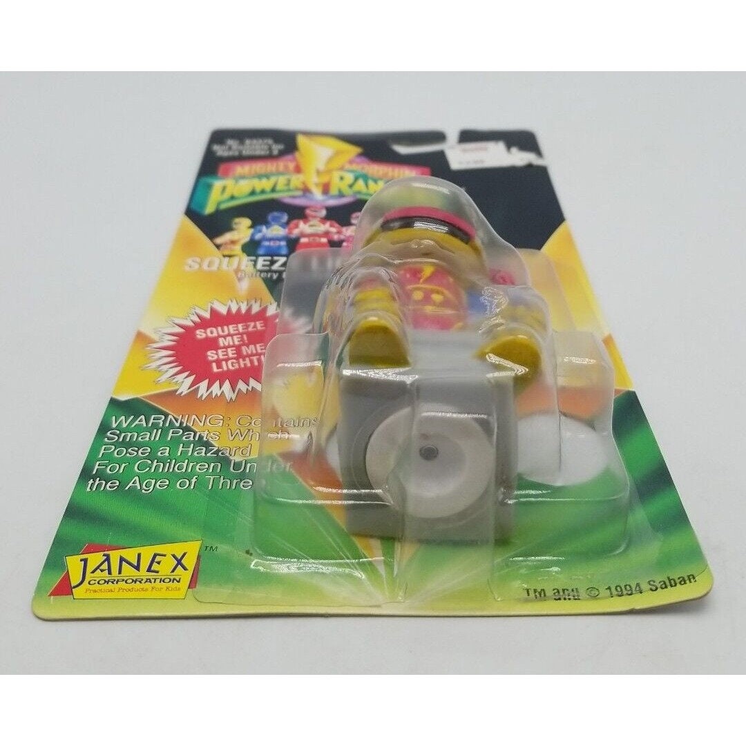 Mighty Morphin Power Rangers ALPHA Squeeze Light 1994 Janex New on Card ...