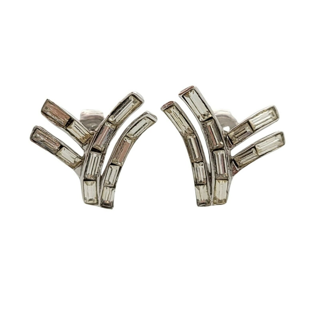 CROWN TRIFARI Patent Pending Clear Rhinestone Flower Firework Clip ...