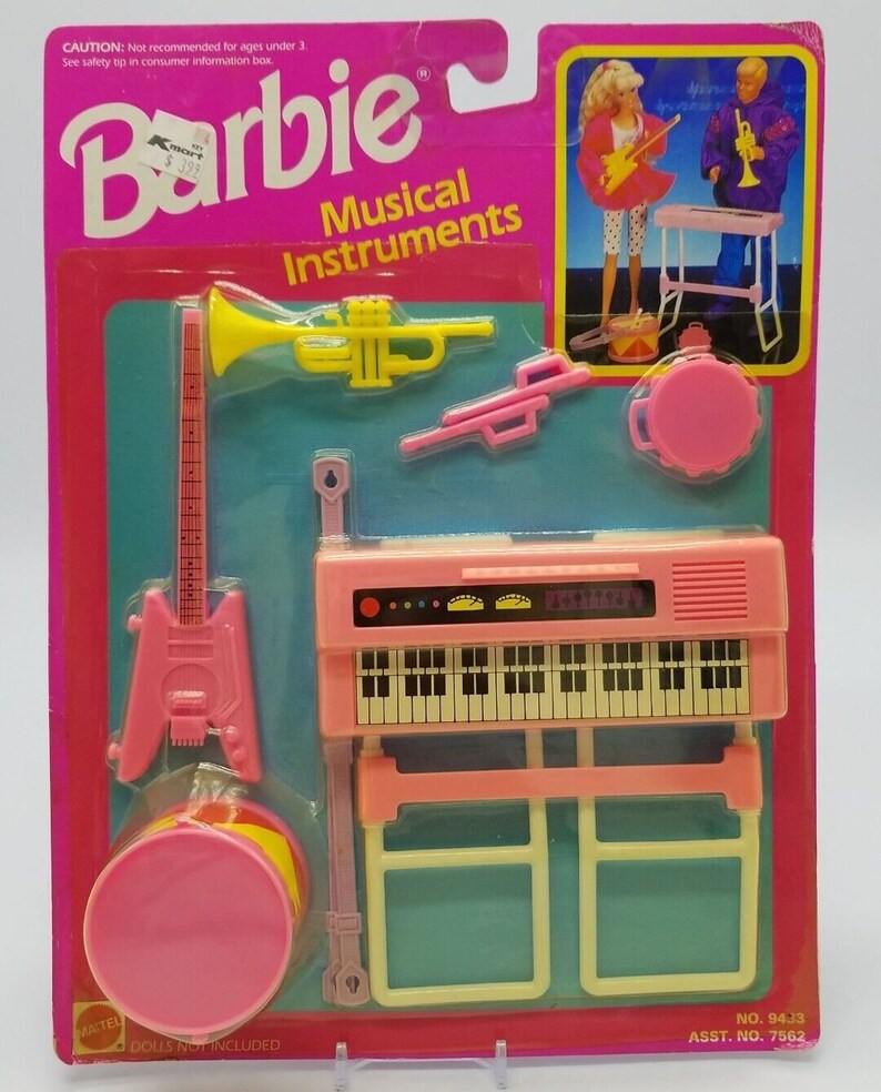 Mattel Barbie 1992 Vintage Barbie Musical Instruments Sealed #7562 - Etsy
