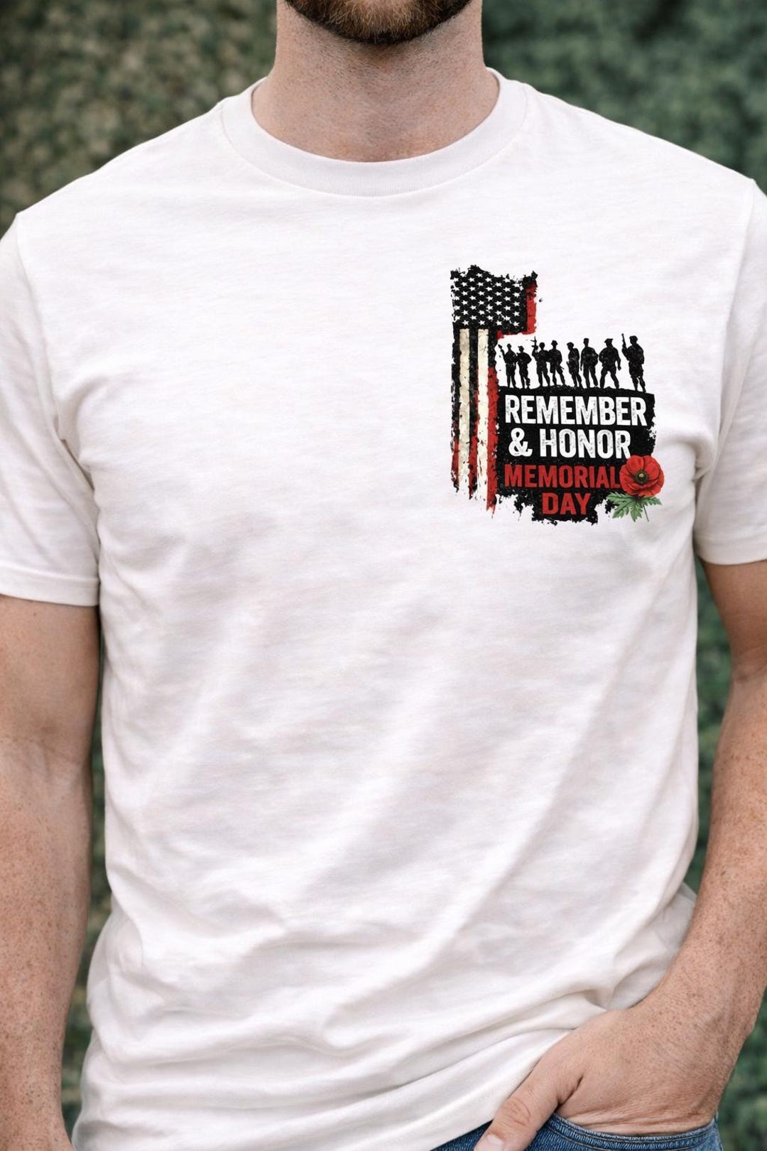 Memorial Day Pocket Design PNG, Remember Honor Soldier Silhouette ...