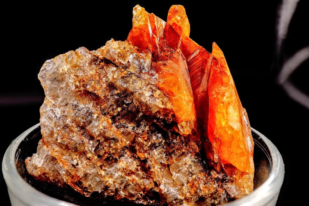 Golden Tangerine Quartz W/points | Intense Orange Fluorescence ...