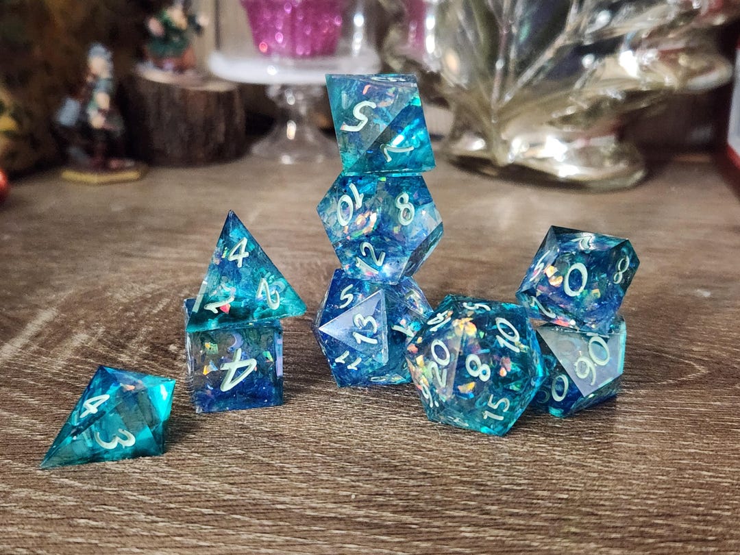 Mister Ten Below: Handmade Sharp Edge Polyhedral Advantage Dice Set for ...