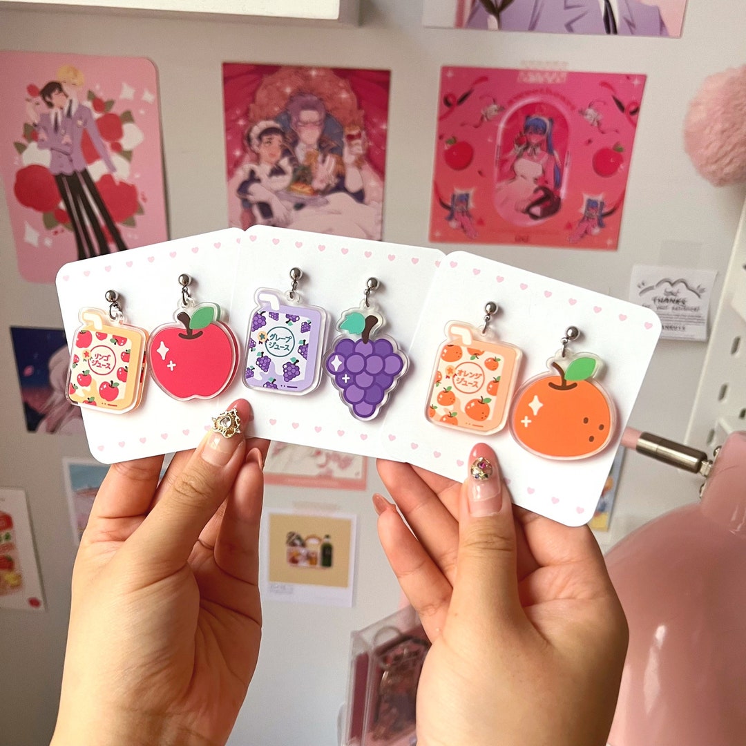 Fruit Juice Asymmetrical Drop Earrings - Etsy