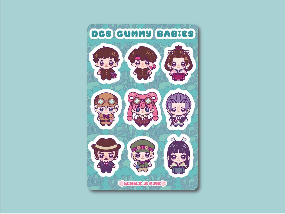 TGAA/DGS Great Attorney Lawyer Game Chibi Gummy Babies 4x6 Vinyl ...