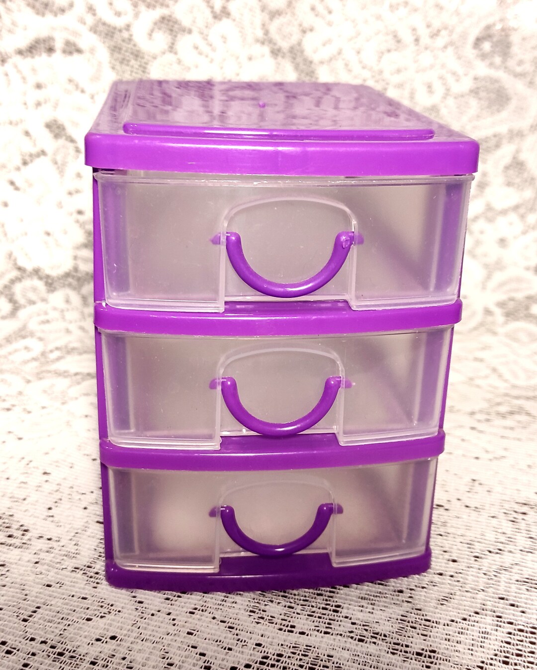 3-tier Plastic Drawer Ideal for Small Jewelry or Office Organizer - Etsy