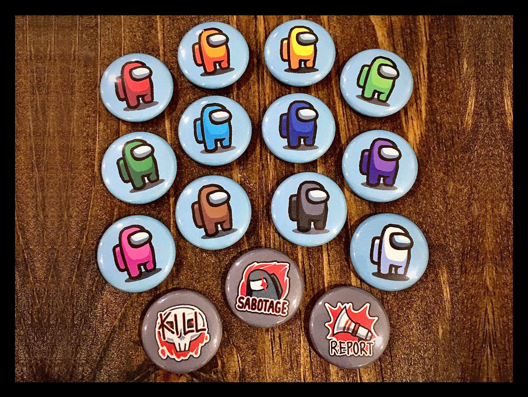 Among Us Badges Button Pinback Set | Etsy