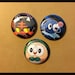 Mario Power up Button Pinback Set - Etsy