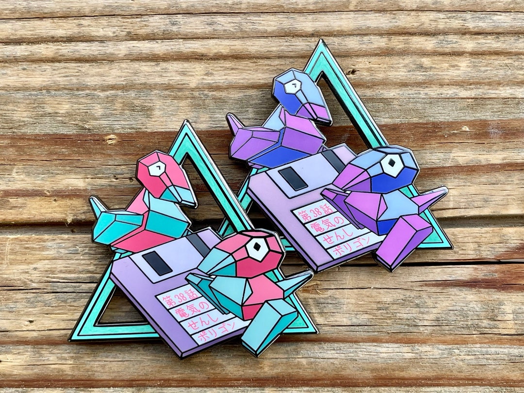 Vaporwave Porygon - Electric Soldier Porygon - Pokemon Hard Enamel Pin ...