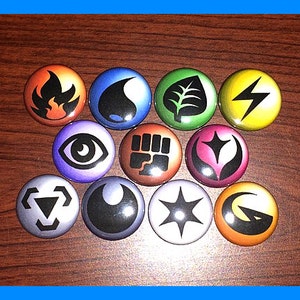 Pokemon TCG Types Magnet Set - Etsy