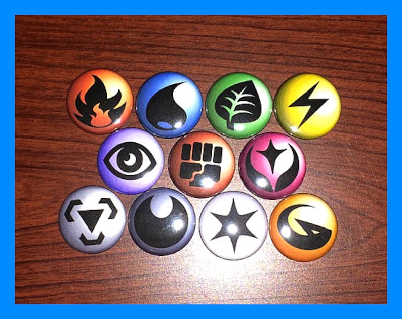 Pokemon TCG Types Magnet Set | Etsy