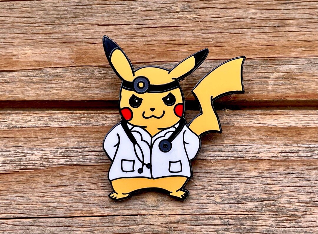 Doctor Pikachu Version 1 Medical Pokemon Hard Enamel Pin (will Not ...