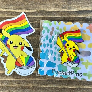 Pride Pikachu Pokemon Hard Enamel Pin - Etsy