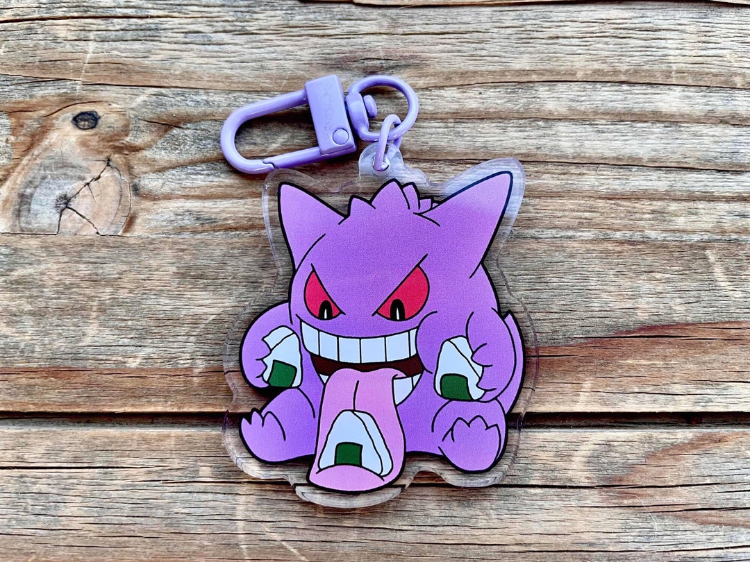 Onigiri Gengar 2 Inch Acrylic Keychain Charm - Etsy