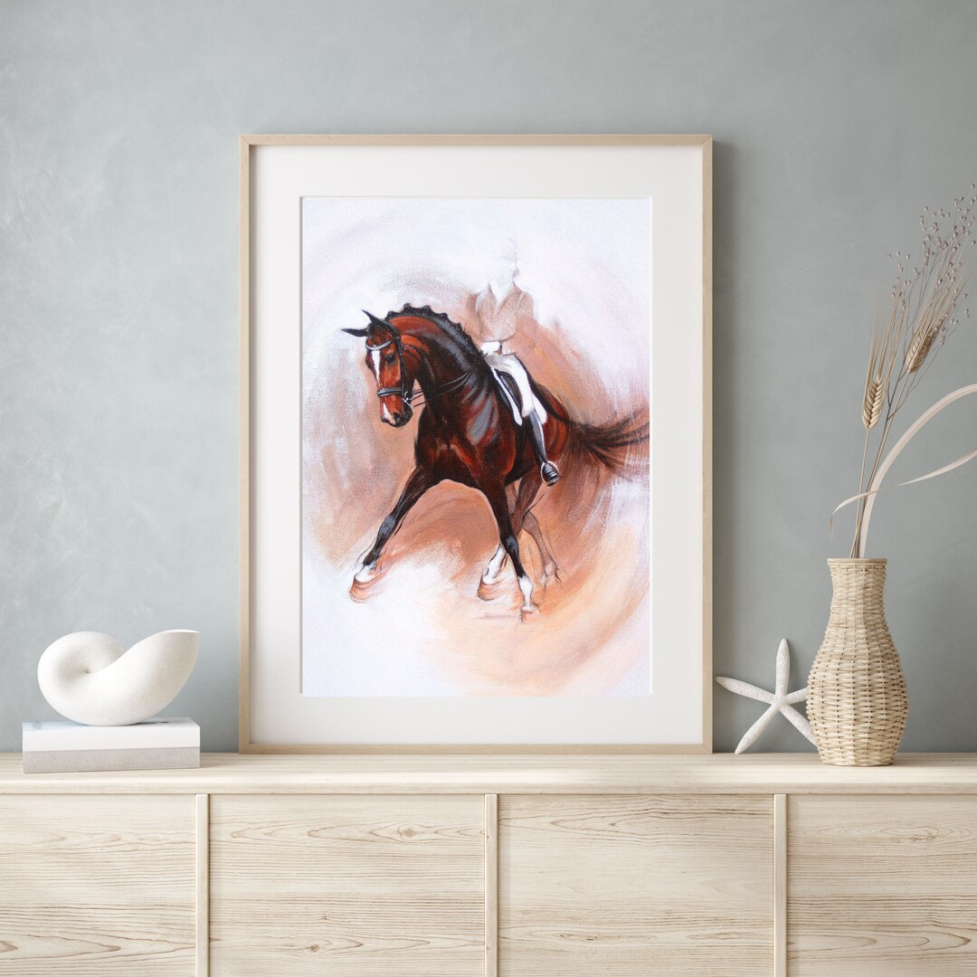 Dressage Horse Print - Equine Art - Country Home Decor Limited Edition ...
