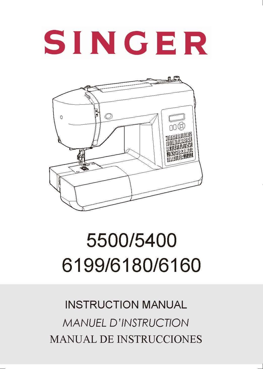 Singer Sewing Manual: Digital PDF for Models 5500, 5400, 6199 - Etsy