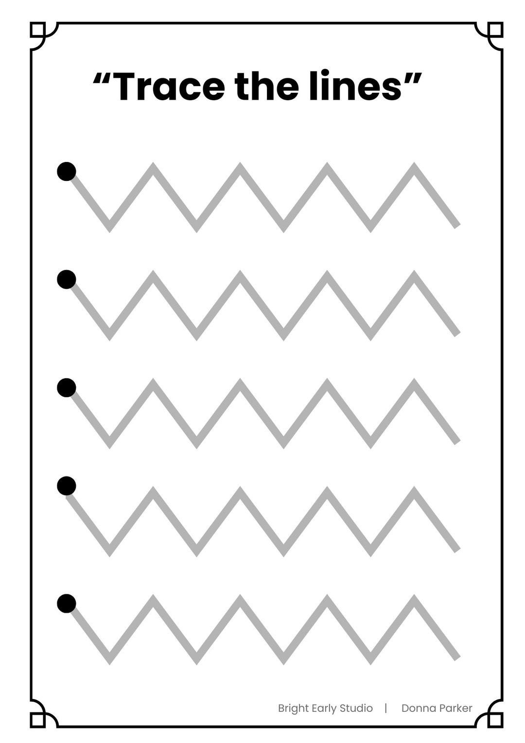 Trace the Lines - Fine Motor Skills Mini Pack Ages 3-4 | Early Writing ...