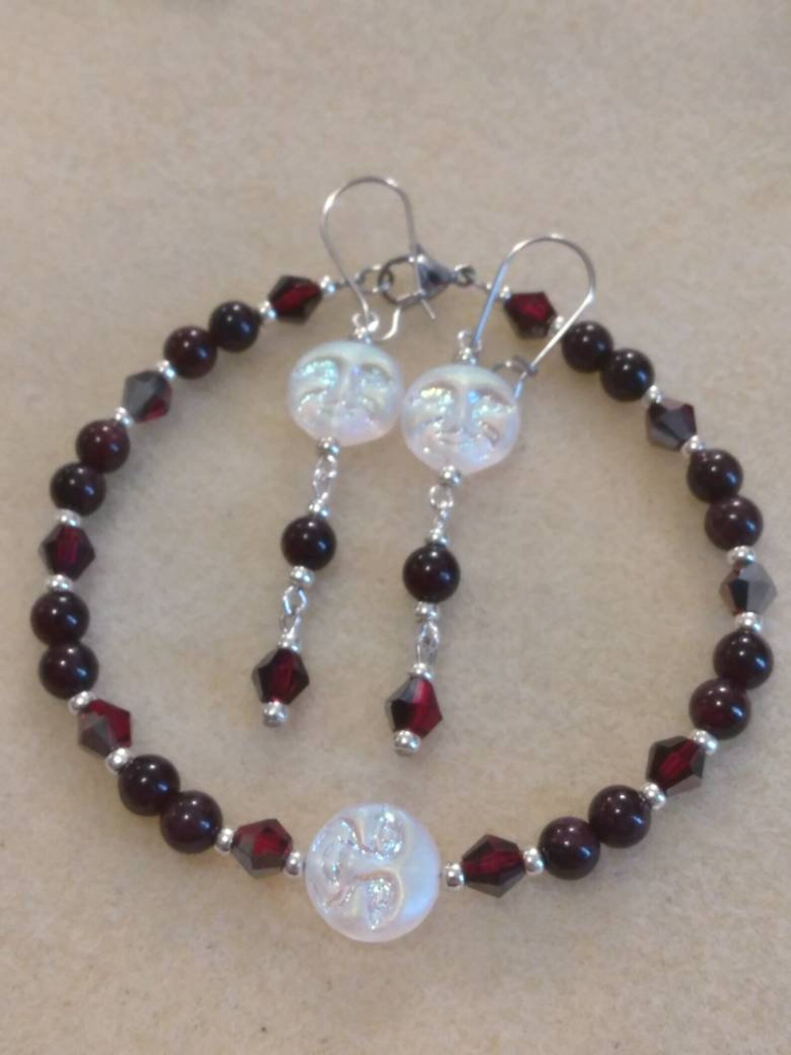 Full Moon Bracelet- Gemstone - Crystal - 7 1/2 Inch - Etsy