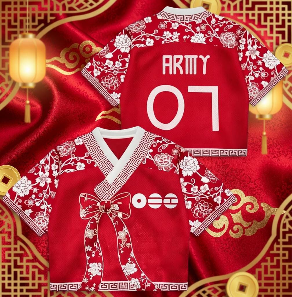 Scarlet K-pop Floral Tour Hanbok-inspired Mesh Crop Jersey for Women ...