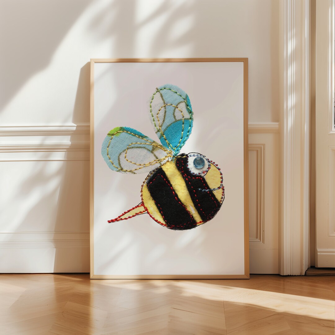 Bee Poster | Bumble Bee Artwork | Bee Picture | Bumble Bee Gifts | Bee ...