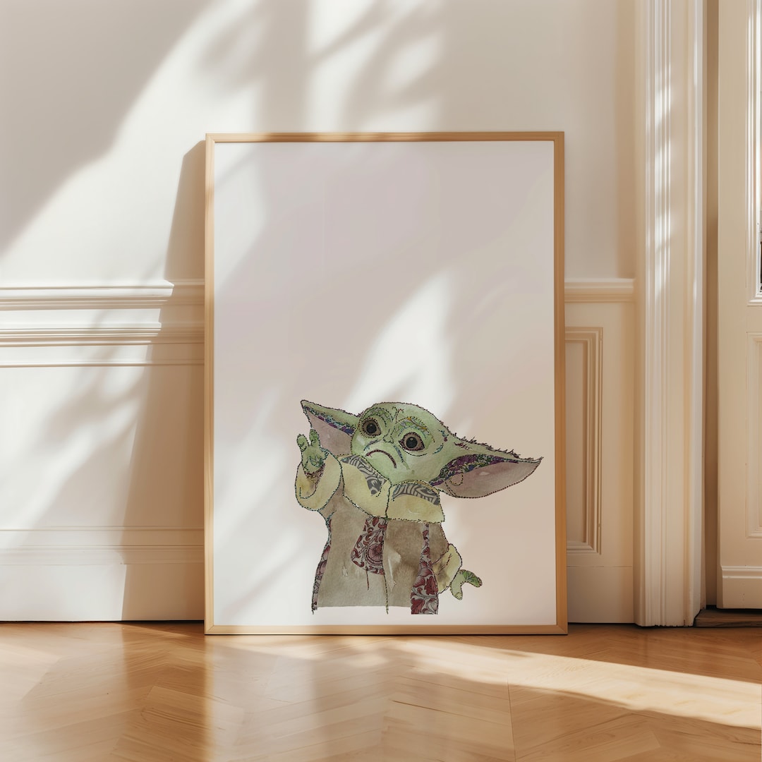 Yoda Poster | Baby Yoda Artwork | Star Wars Gift | Yoda Gifts | Yoda ...