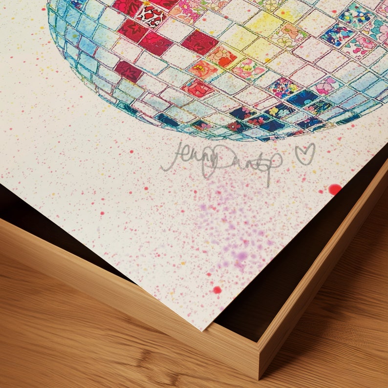 Mirrorball | Disco Ball | Mirrorball Art | Disco Print | Kitchen Disco ...