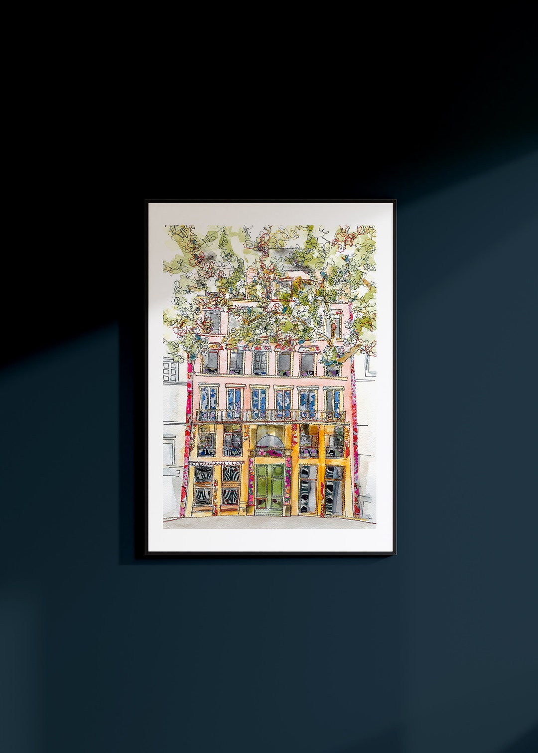 Lyon Print | Lyon Travel Poster | Lyon Art | Lyon Artwork | French ...