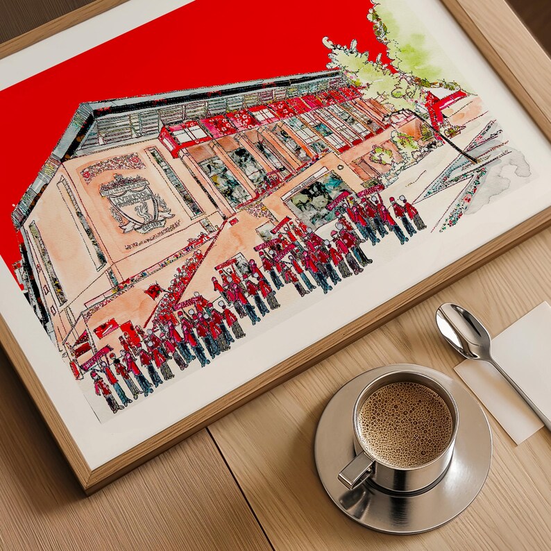Red Anfield Football Gift | Football Lover Gift | Liverpool Gift ...