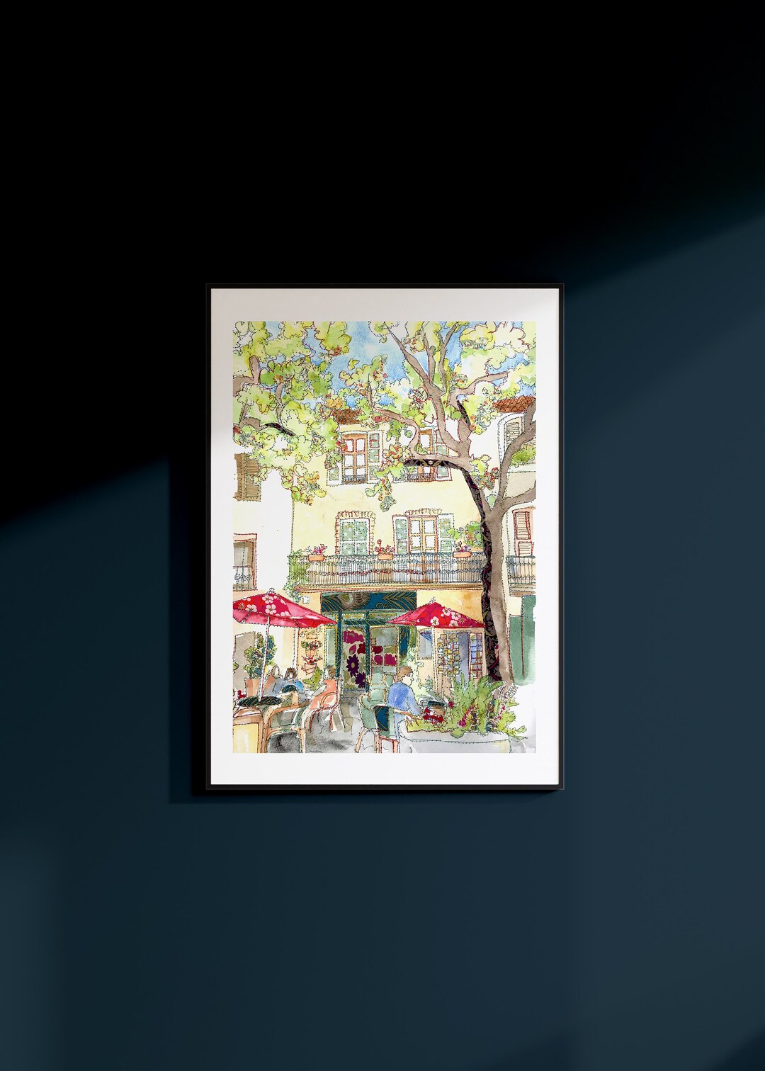 French Cafe | Cafe in France | Provence Wall Art | Tourtour Print ...