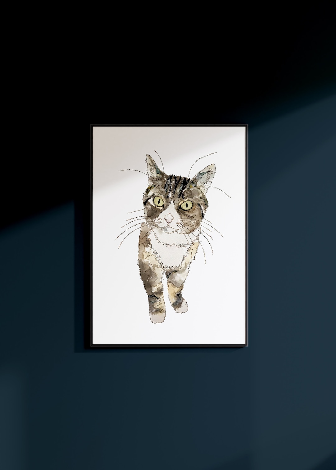 Tabby Cat Print | Tabby Cat Artwork | Cat Gift | Cat Artwork | Cat ...