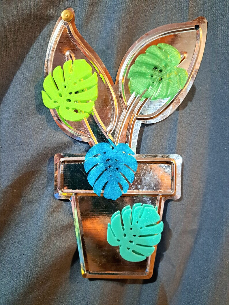 Monstera Keychain and Magnet 3D Printed - Etsy