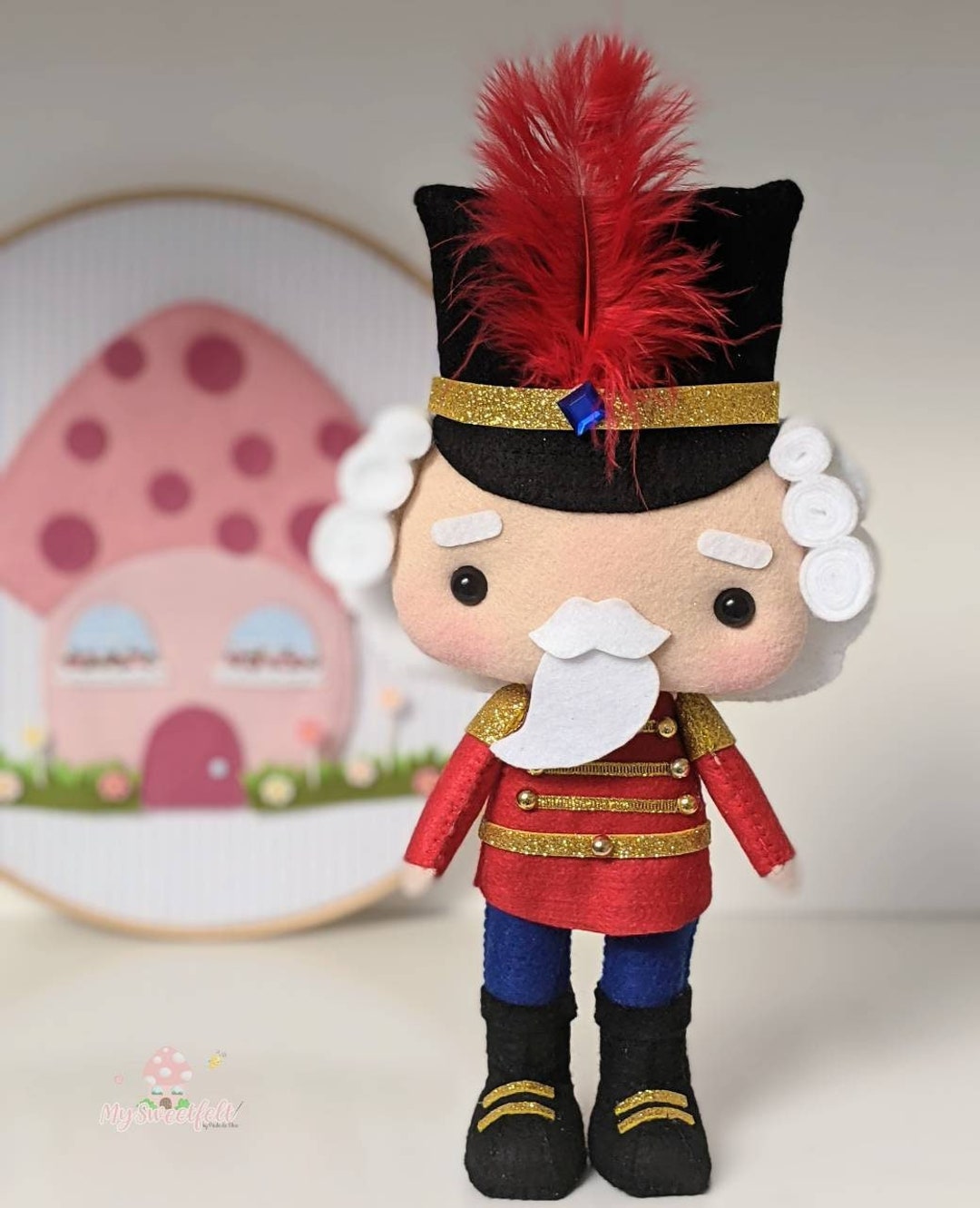 The Felt Nutcracker, Christmas Décoration, Christmas Ornaments, House ...