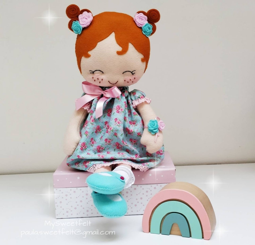 Sweet Doll PDF Pattern, Felt Doll Pdf Patterns, Diy Pdf Pattern ...