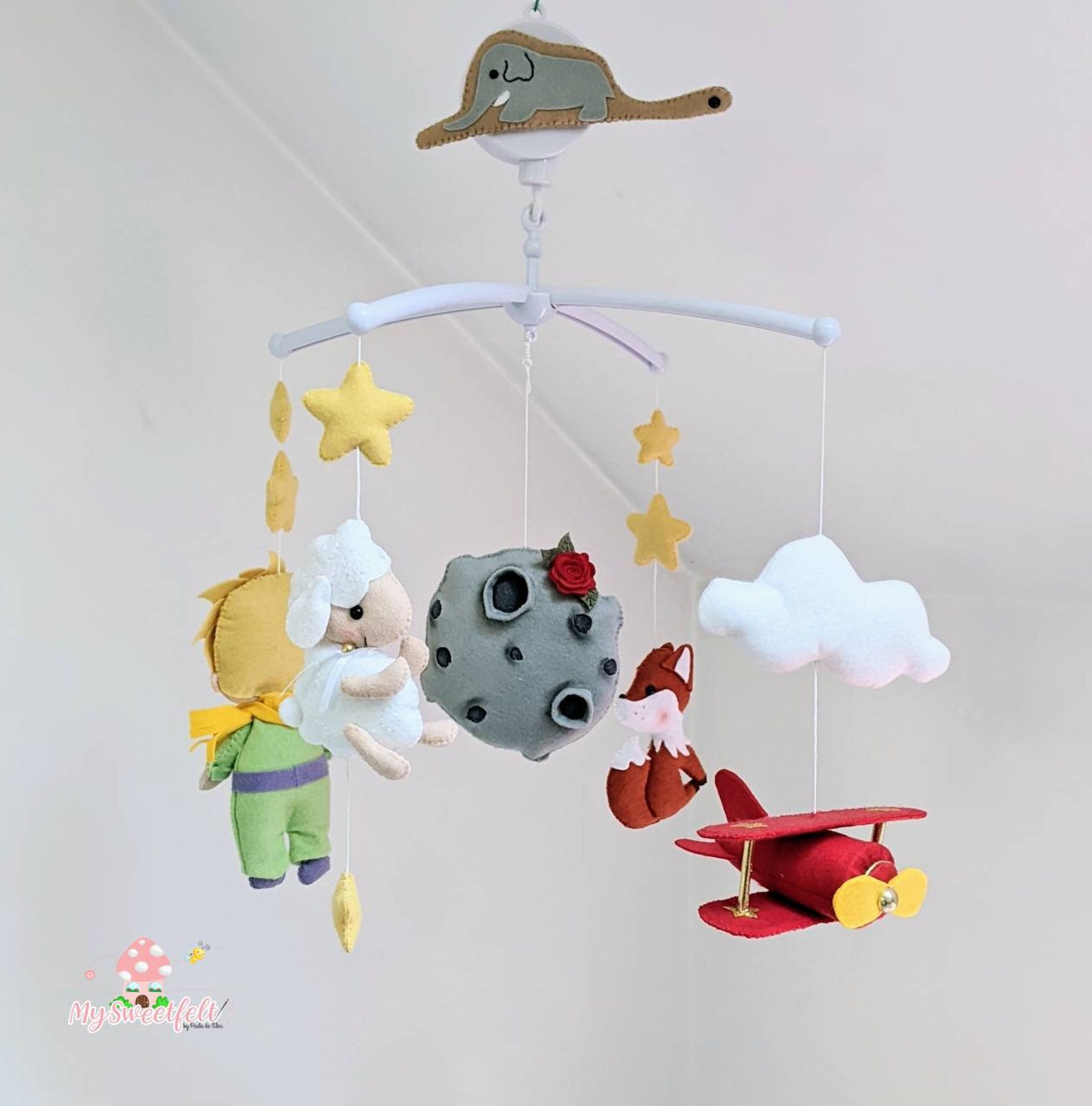 Little Prince Baby Mobile Nursery Decor Crib Musical Mobile - Etsy