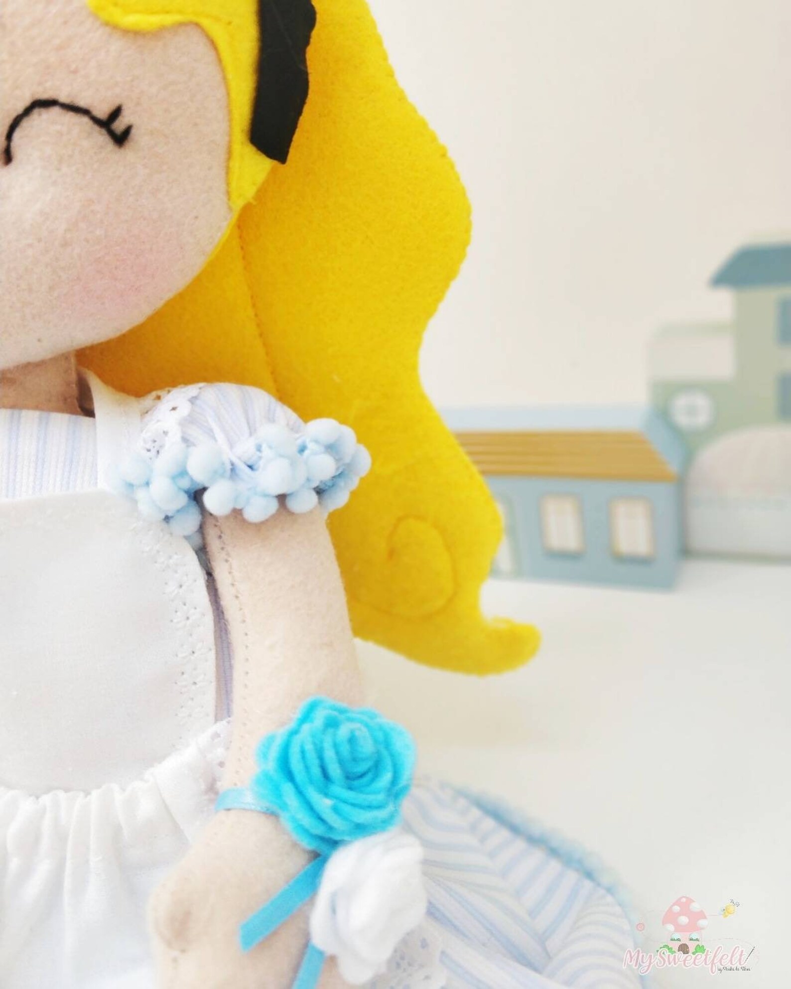 Alice in Wonderland Doll Rag Doll Felt Doll Alice Doll | Etsy