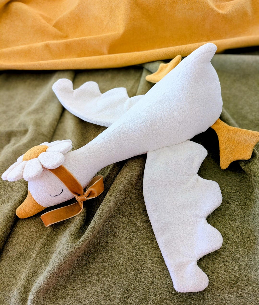 Sleeping Goose for Cuddling, Handmade Plush Toy - Baby Shower Gifts - Etsy